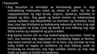 Mga dulang pantanghalan | PPTX