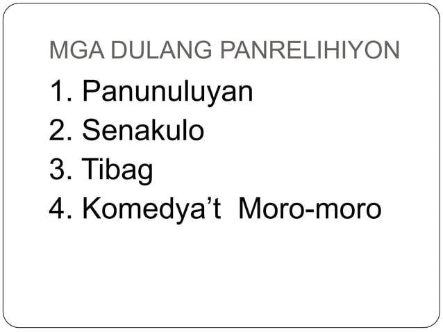 Mga dulang panrelihiyon | PPTX