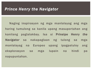 Mga Eksplorasyon | PPTX