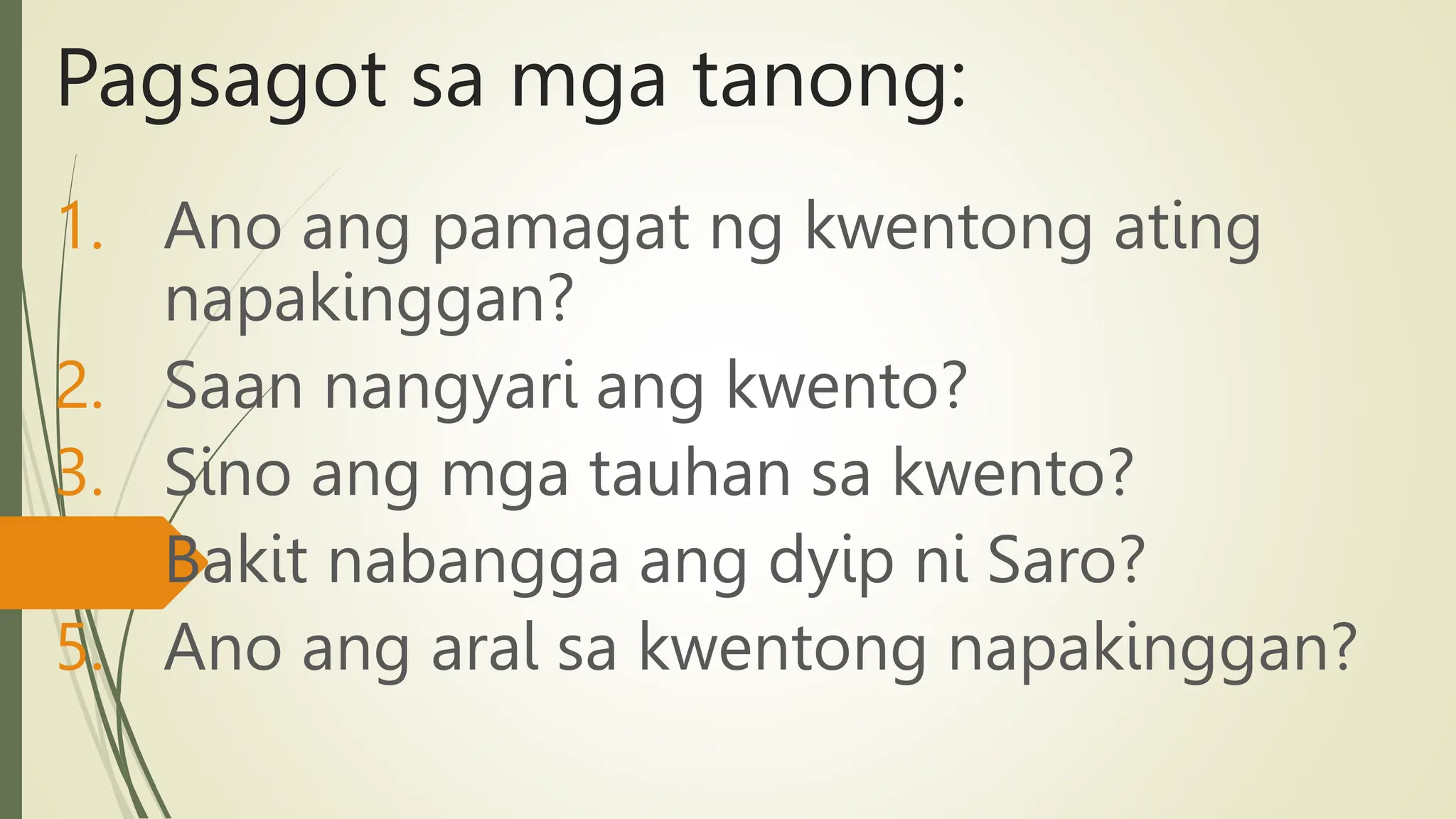 Filipino 4: Mga Elemento ng Kuwento.pptx