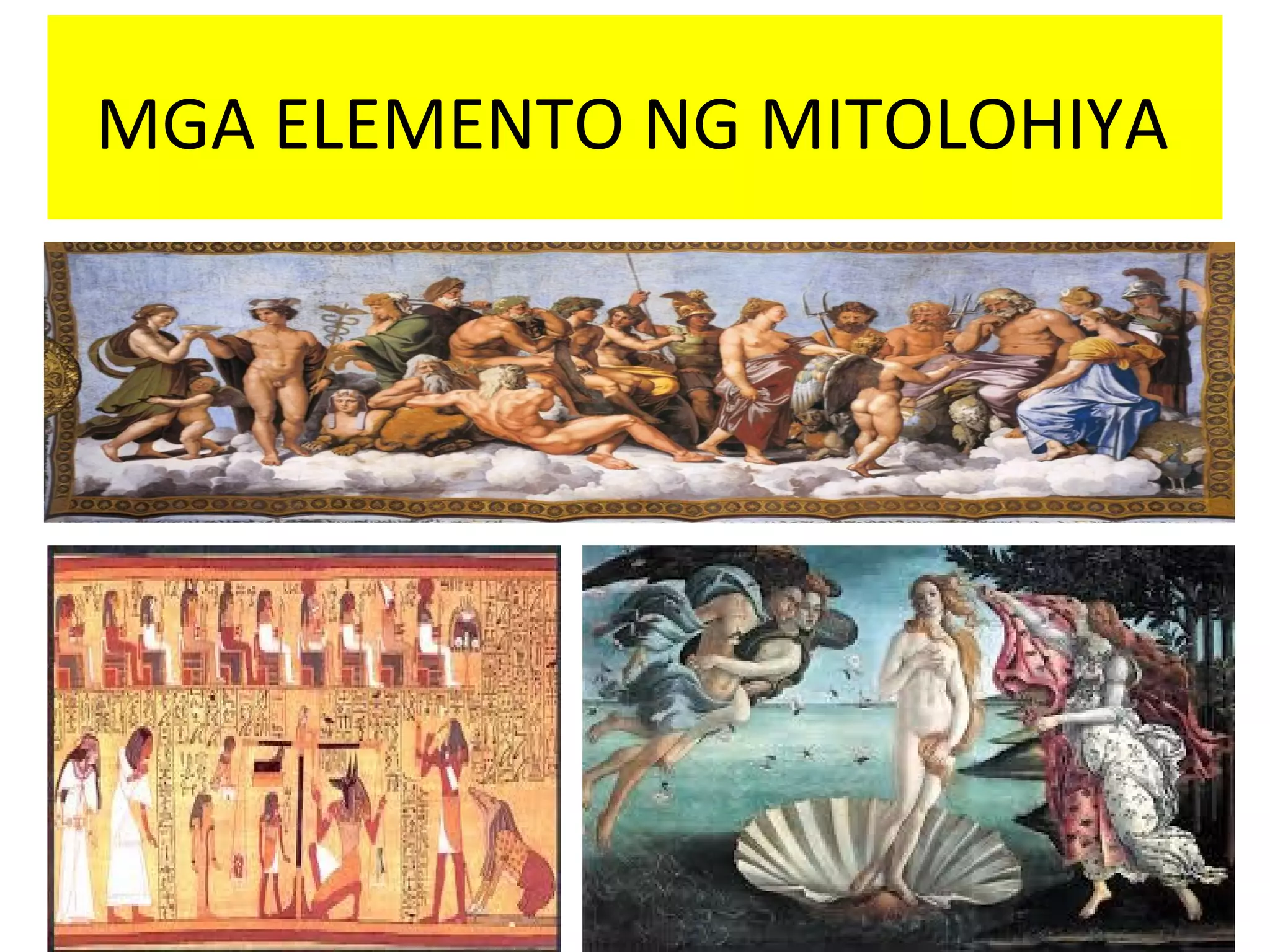 Mga elemento ng mitolohiya | PPT