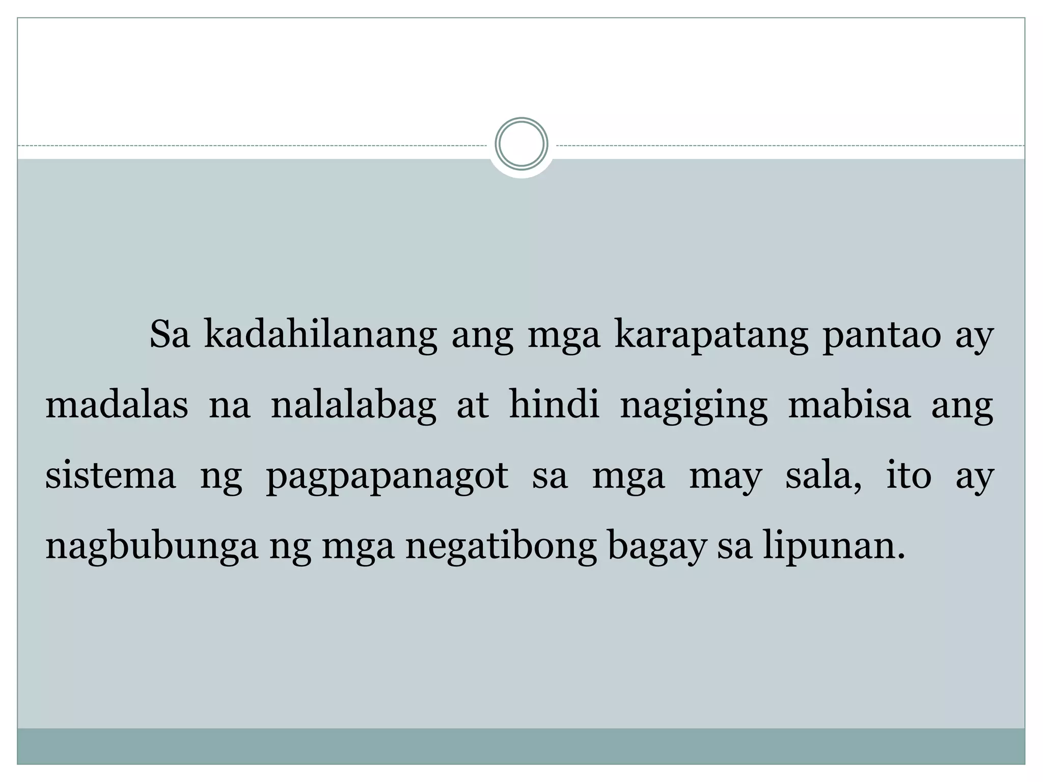 Mga Epekto ng Paglabag sa Karapatang Pantao | PPTX