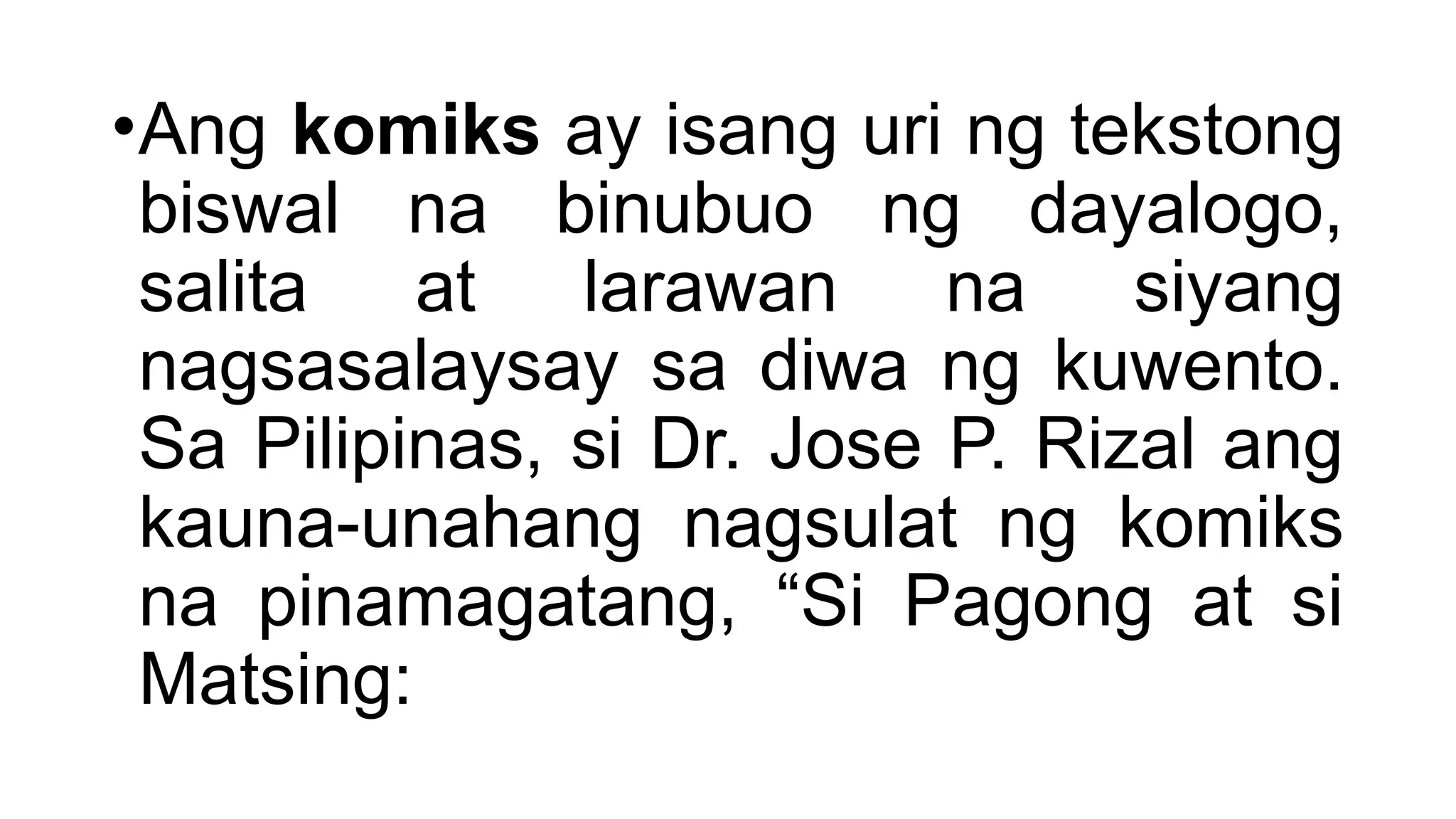Mga Epikong Bayan ((gaya ni Alim, Bantugan, Biag ni Lam-ang, Ibalon ...