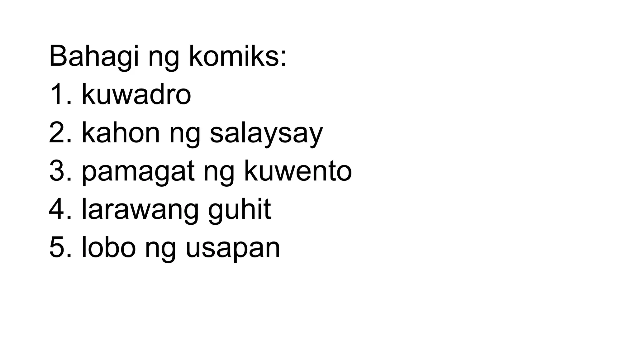 Mga Epikong Bayan ((gaya ni Alim, Bantugan, Biag ni Lam-ang, Ibalon ...