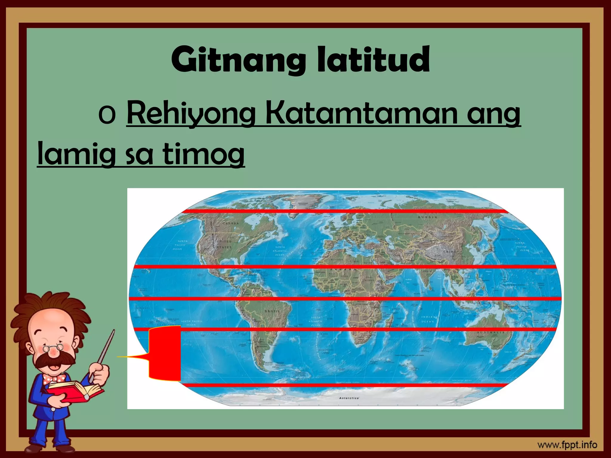 Mga espesyal na guhit latitude | PPT
