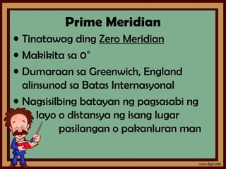 Mga espesyal na guhit latitude | PPT