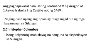 Mga Espnayol_paraan ng pagpapalawak _ng teritoryo | PPTX
