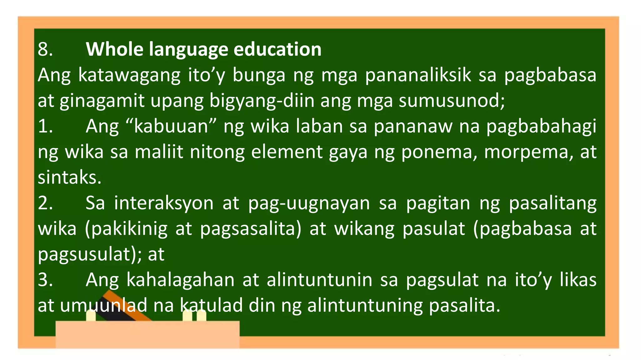 Mga estratehiya ginagamit sa pagtuturo ng wika | PPTX