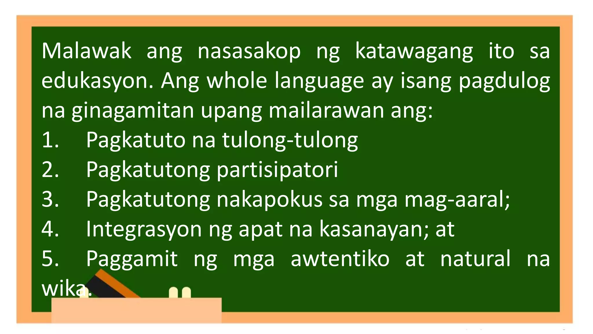 Mga estratehiya ginagamit sa pagtuturo ng wika | PPTX