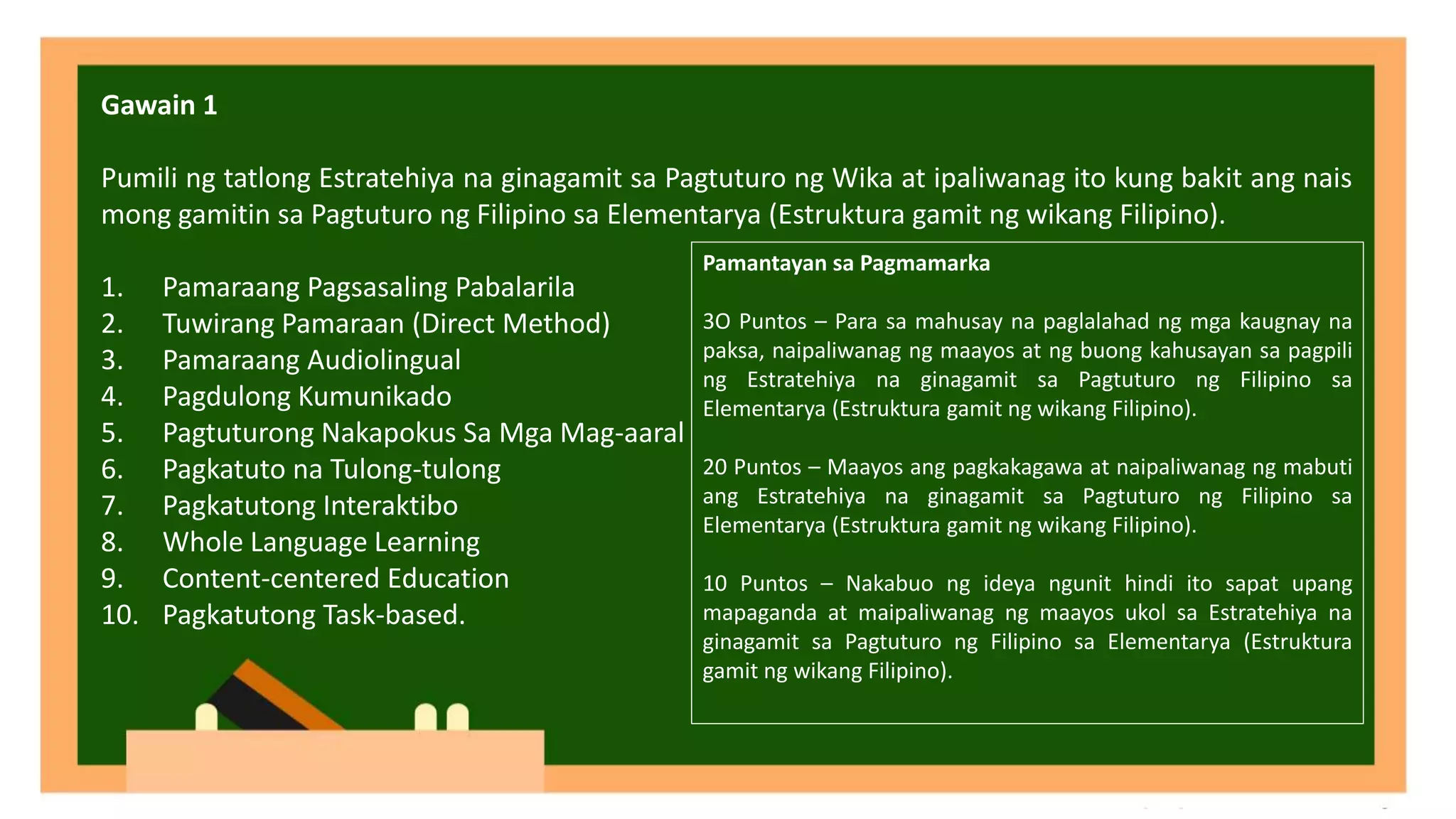 Mga estratehiya ginagamit sa pagtuturo ng wika | PPTX Mga estratehiya ginagamit sa pagtuturo ng wika | PPTX