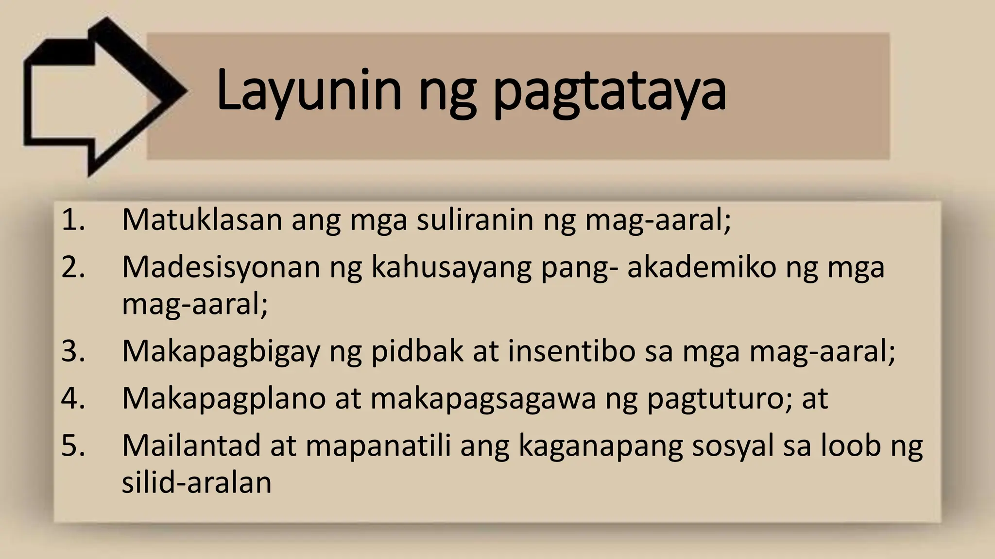 Mga estratehiya ng Pagtataya sa Filipino | PPTX