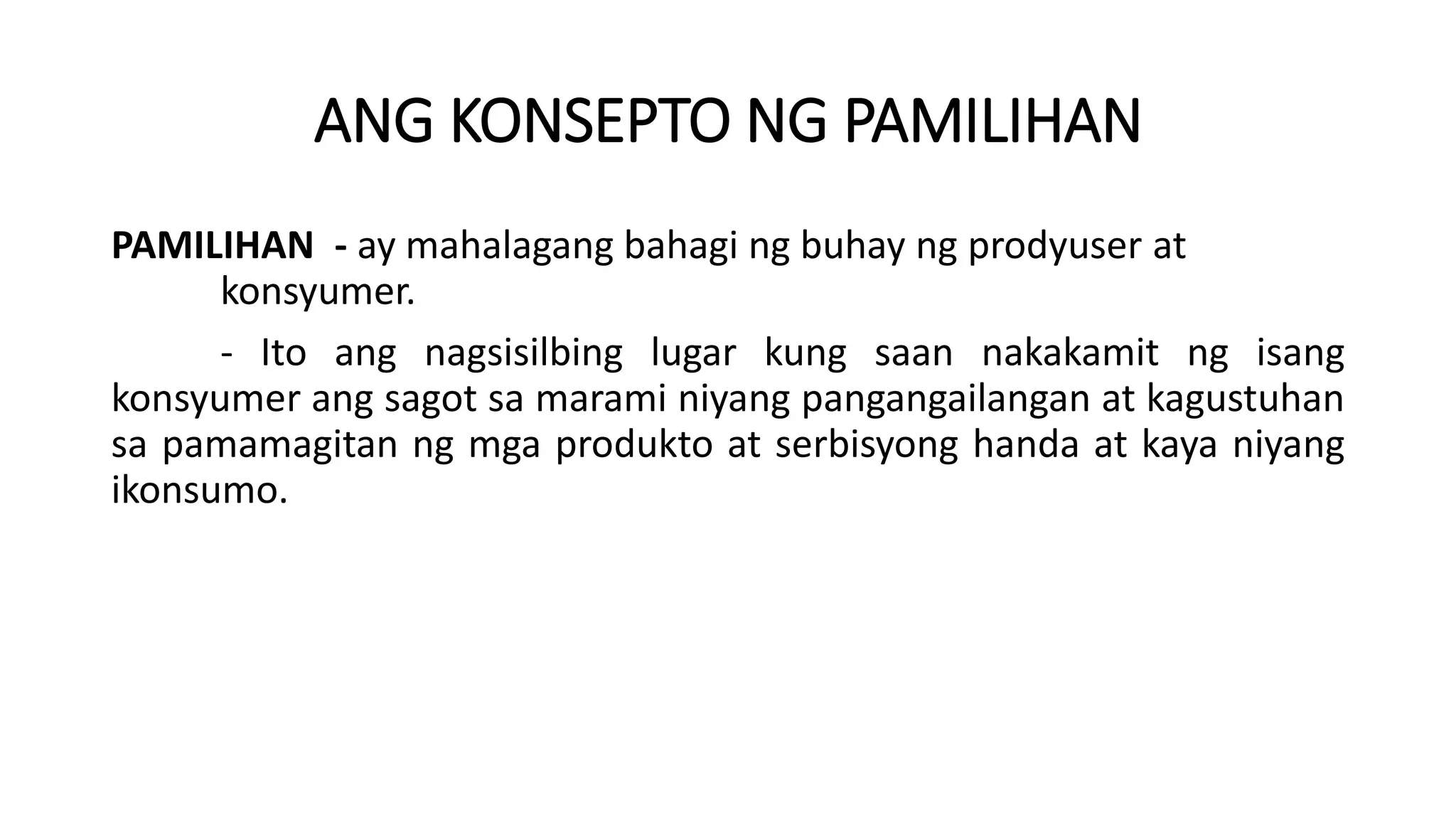Mga estruktura ng pamilihan | PPTX