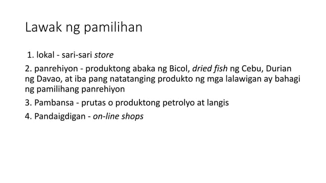 Mga estruktura ng pamilihan | PPTX