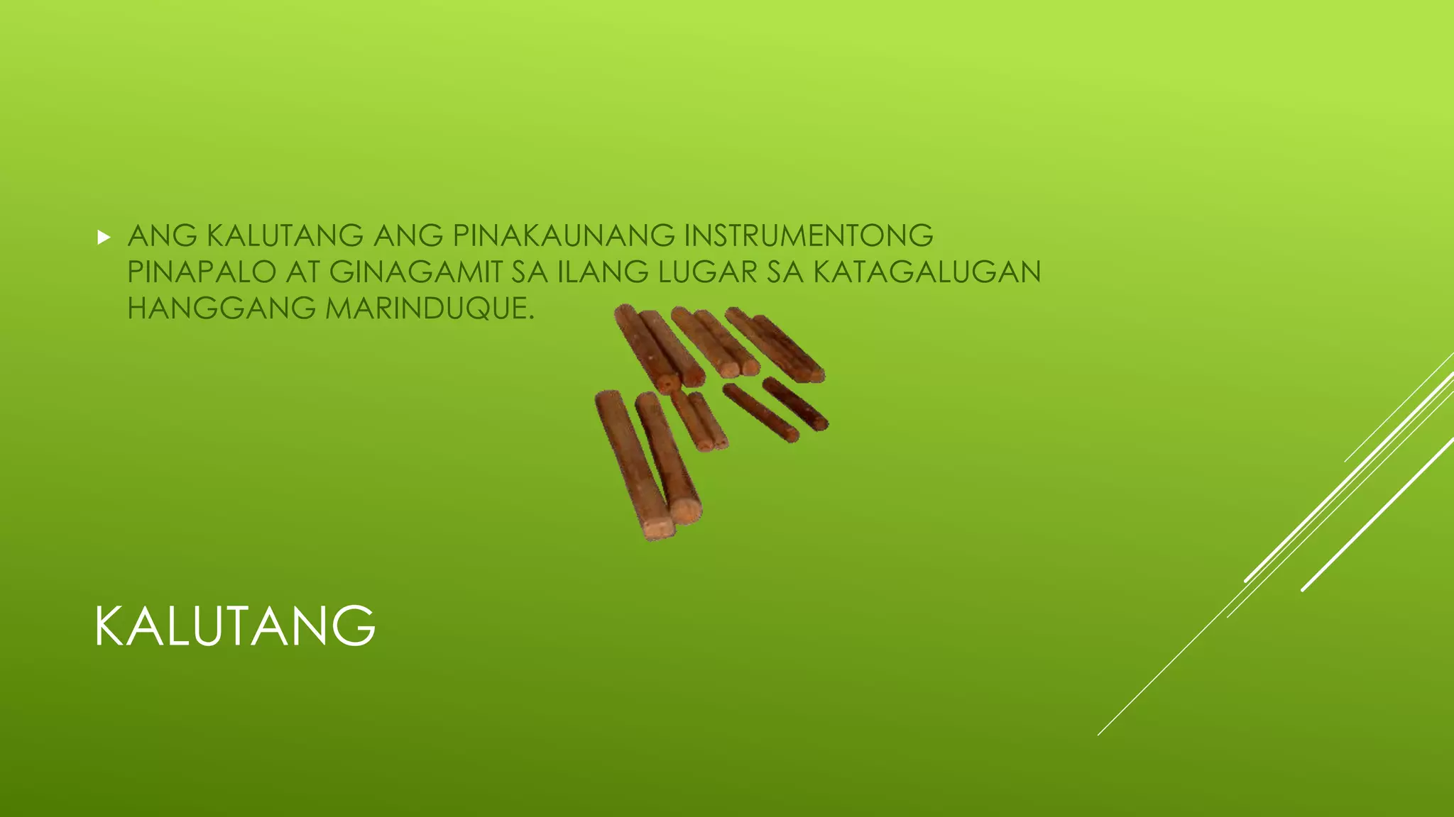 Mga etnikong instrumento sa pilipinas | PPTX