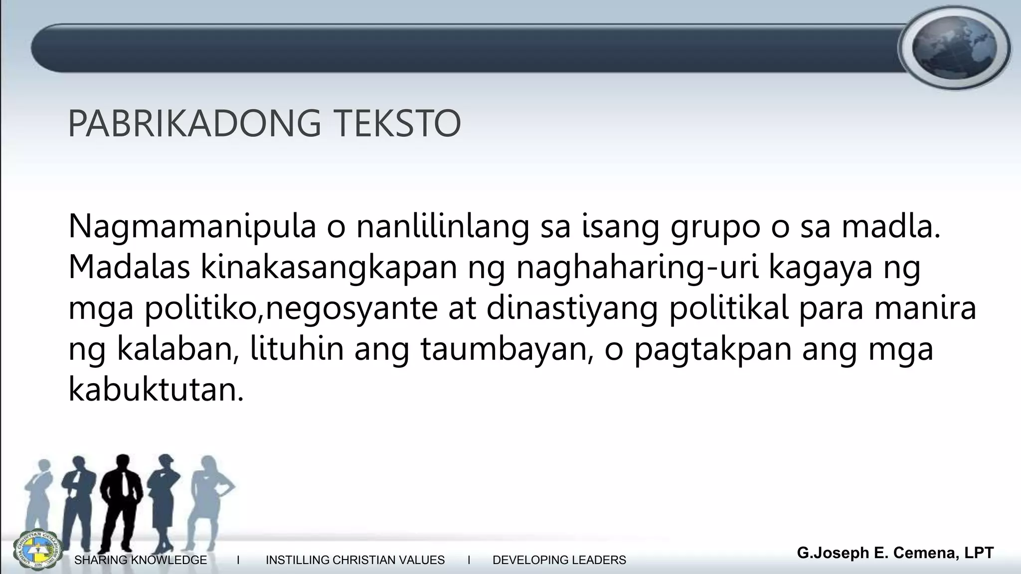 Mga Gawaing Pangkomunikasyon ng mga Pilipino.pptx