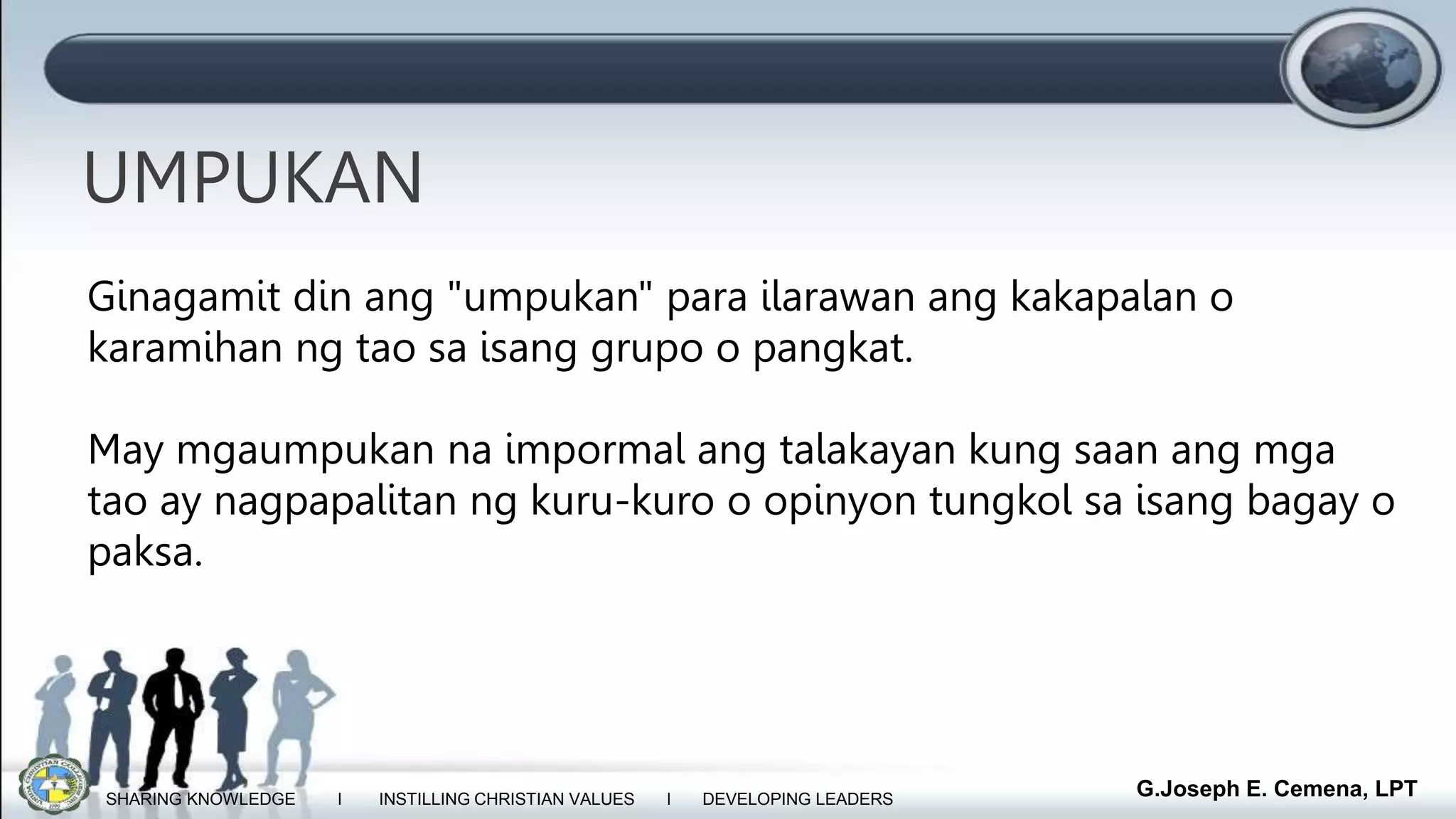 Mga Gawaing Pangkomunikasyon ng mga Pilipino.pptx