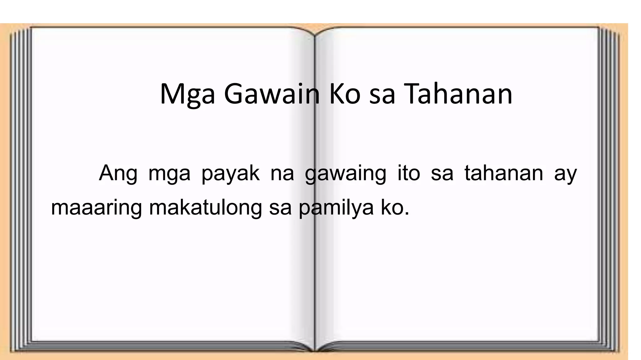 Mga Gawain sa Tahanan | PPTX