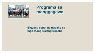 Mga hakbang ng pamahalaang pangkabuhayan francisco srl | PPT