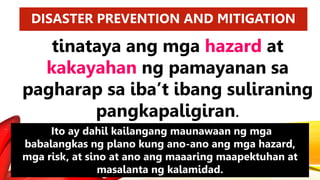 MGA HAKBANG SA PAGBUO NG CBDRRM PLAN (UNANG YUGTO_DISASTER PREVENTION ...