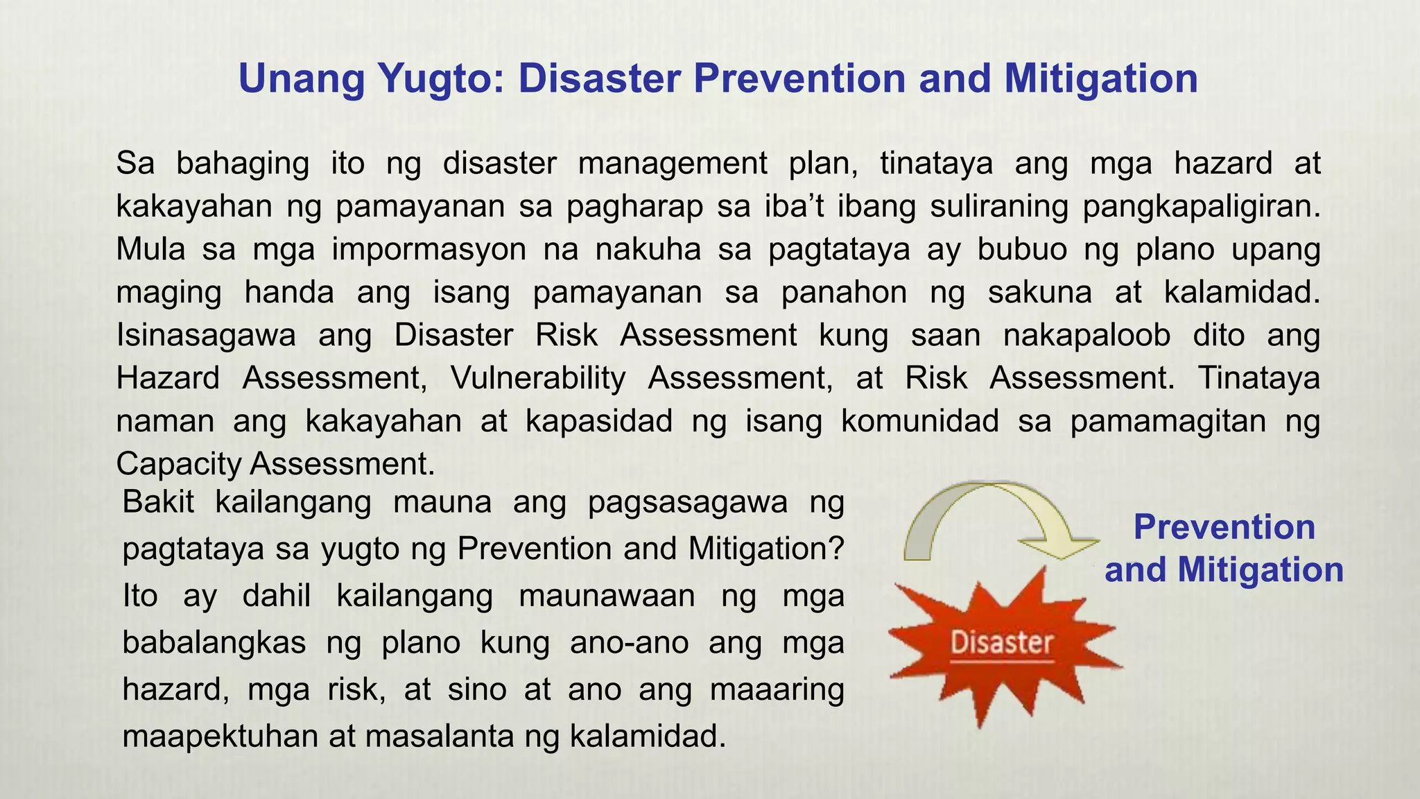 Mga Hakbang sa Pagbuo ng Community-Based Disaster Risk Reduction and Management Plan AP 10 | PPTX