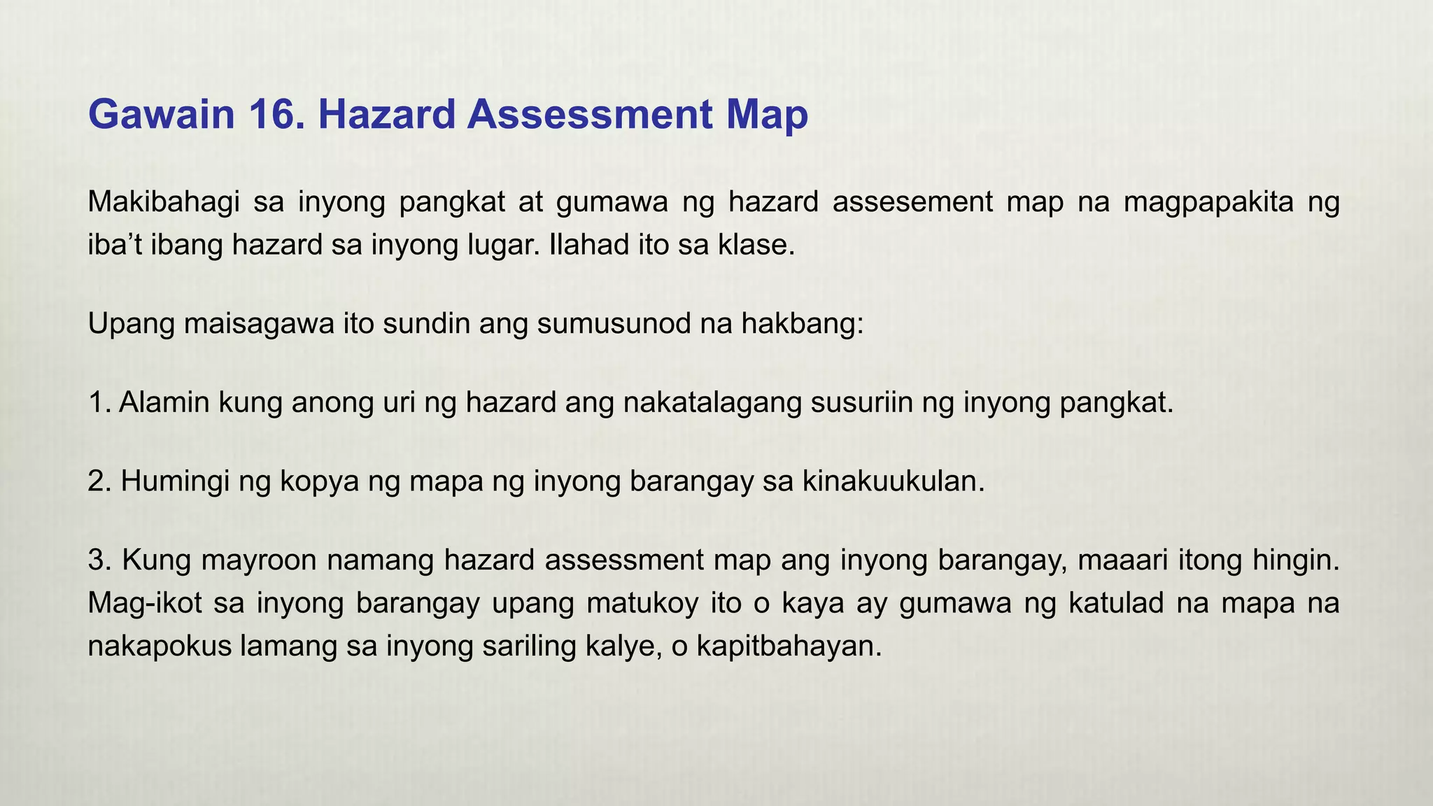 Mga Hakbang sa Pagbuo ng Community-Based Disaster Risk Reduction and Management Plan AP 10 | PPTX
