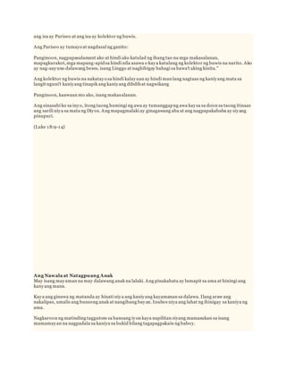 Mga halimbawa ng parabula | DOCX