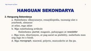 Mga Hanguan ng Datos.pptx