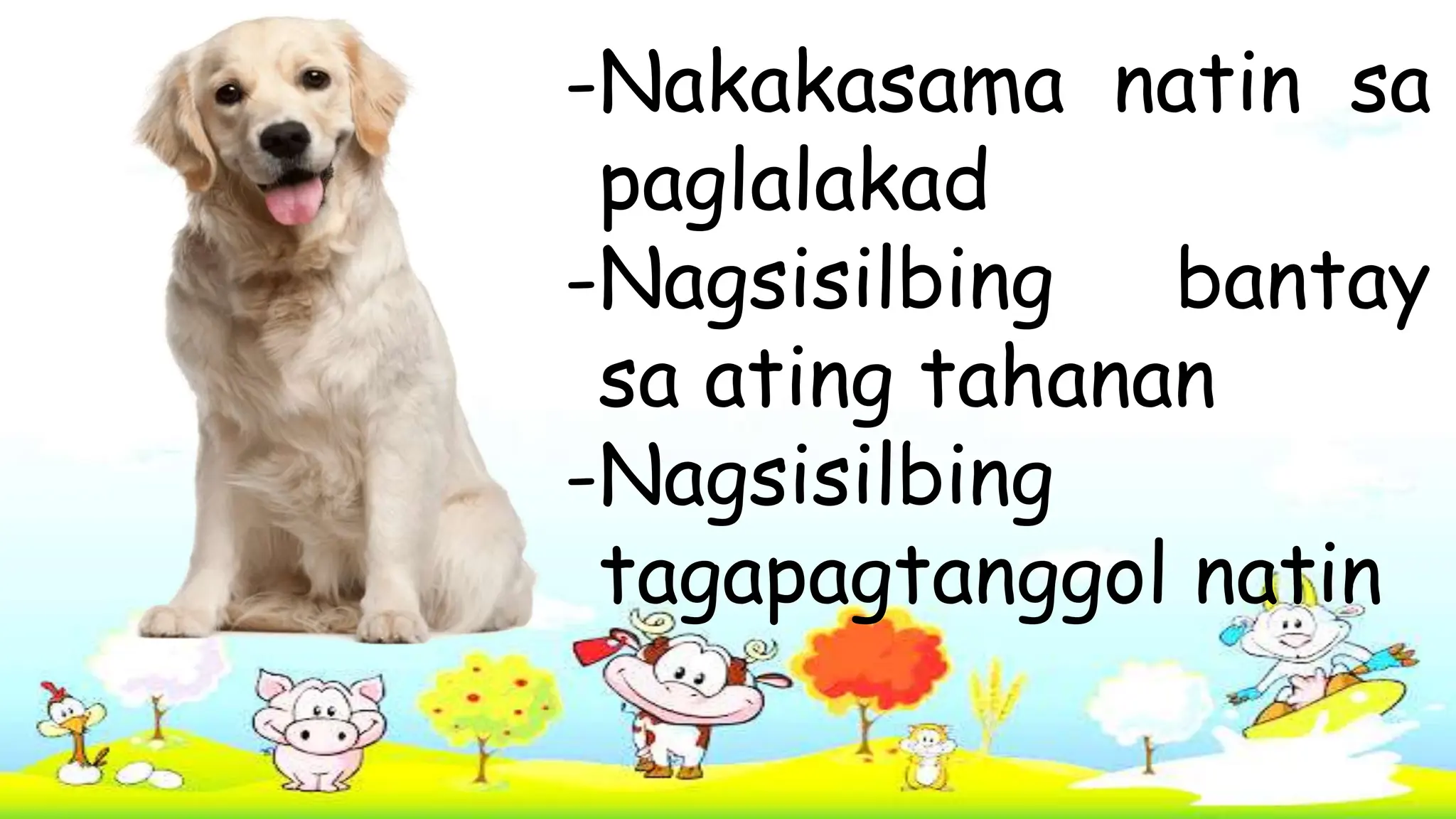 MGA HAYOP NA MAARING ALAGAAN SA TAHANAN.pptx