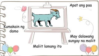 MGA HAYOP NA MAARING ALAGAAN SA TAHANAN.pptx