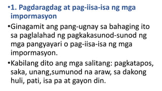 Mga hudyat ng pagkakasunod-sunod ng pangyayari.pptx
