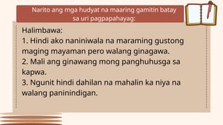 MGA HUDYAT NG PAGSANG-AYON AT PAGSALUNGAT.pptx