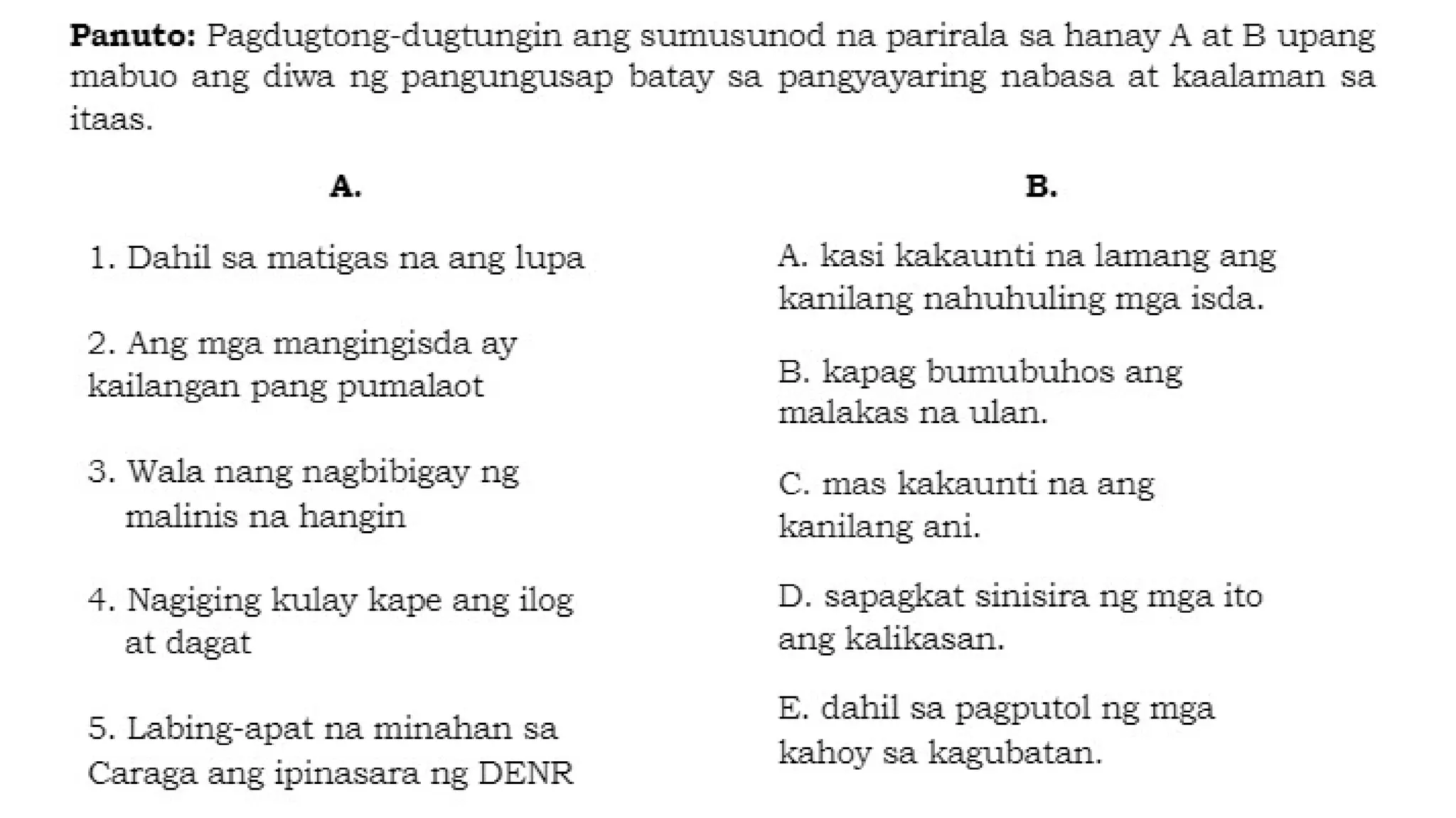 Mga Hudyat ng Sanhi at Bunga ng mga Pangyayari | PPTX
