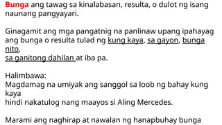 Mga Hudyat ng Sanhi at Bunga ng mga Pangyayari | PPTX