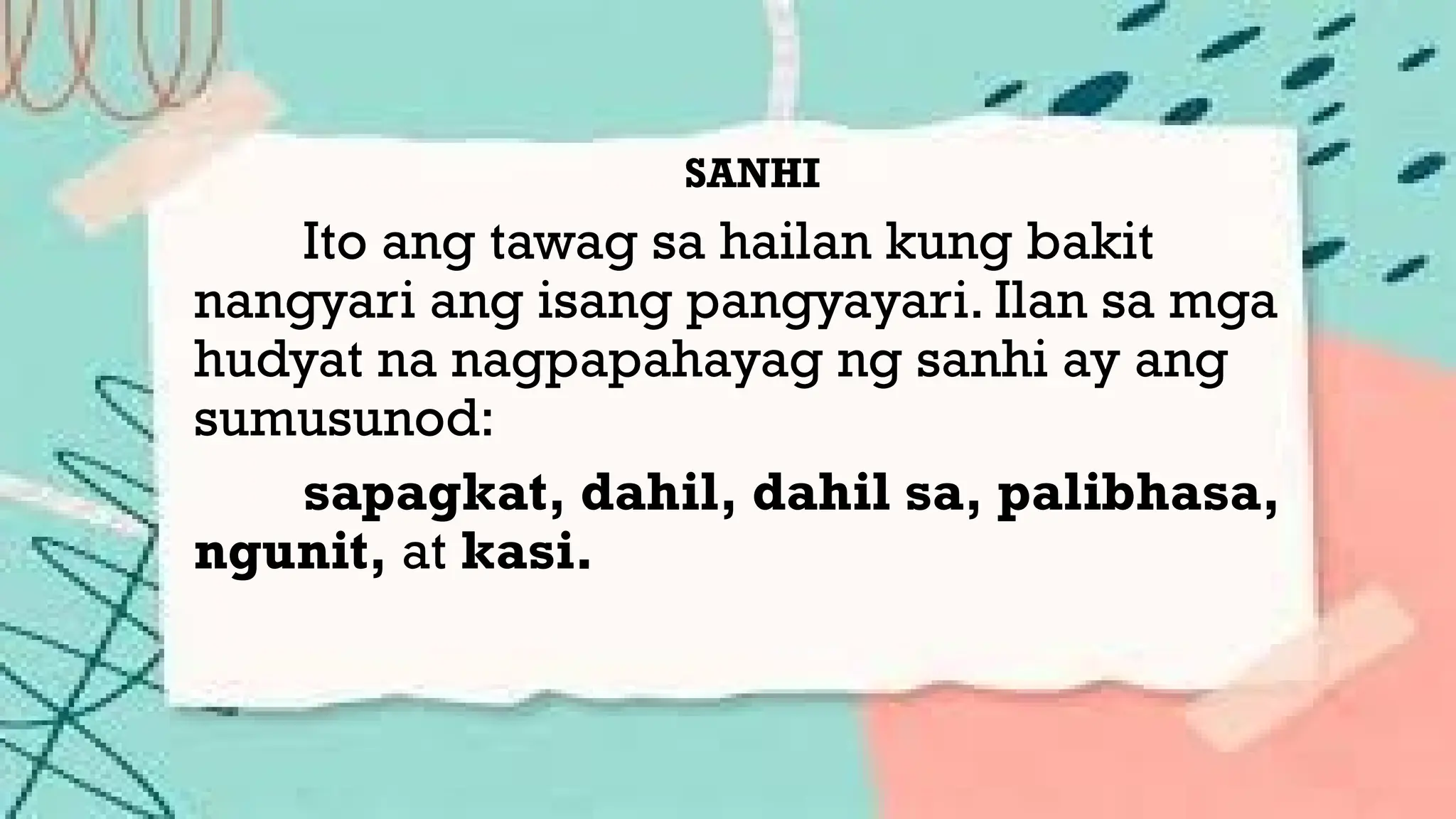 Mga Hudyat ng Sanhi at Bunga.pptdddddddx | PPTX