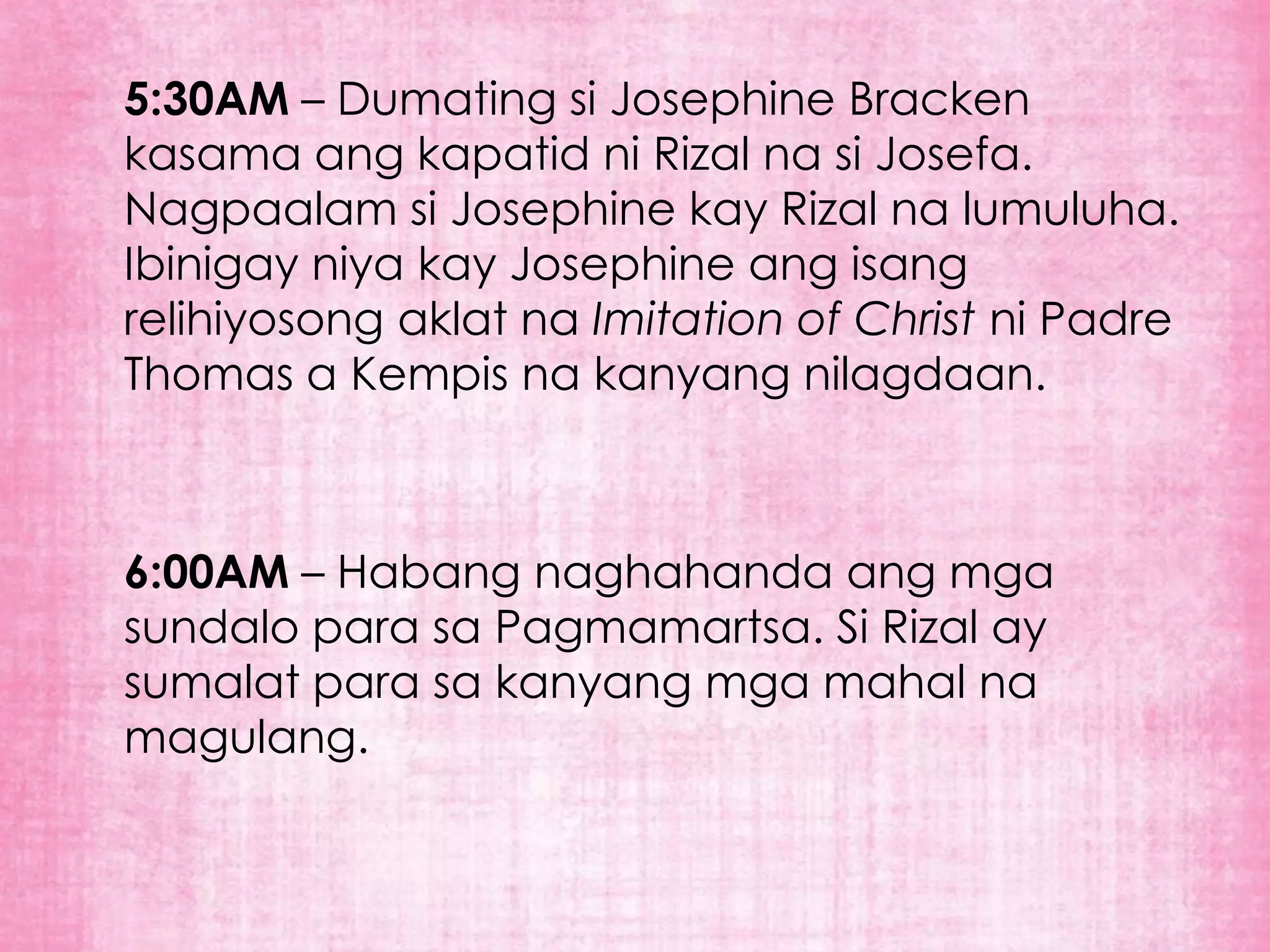 Mga huling araw ni rizal | PPTX