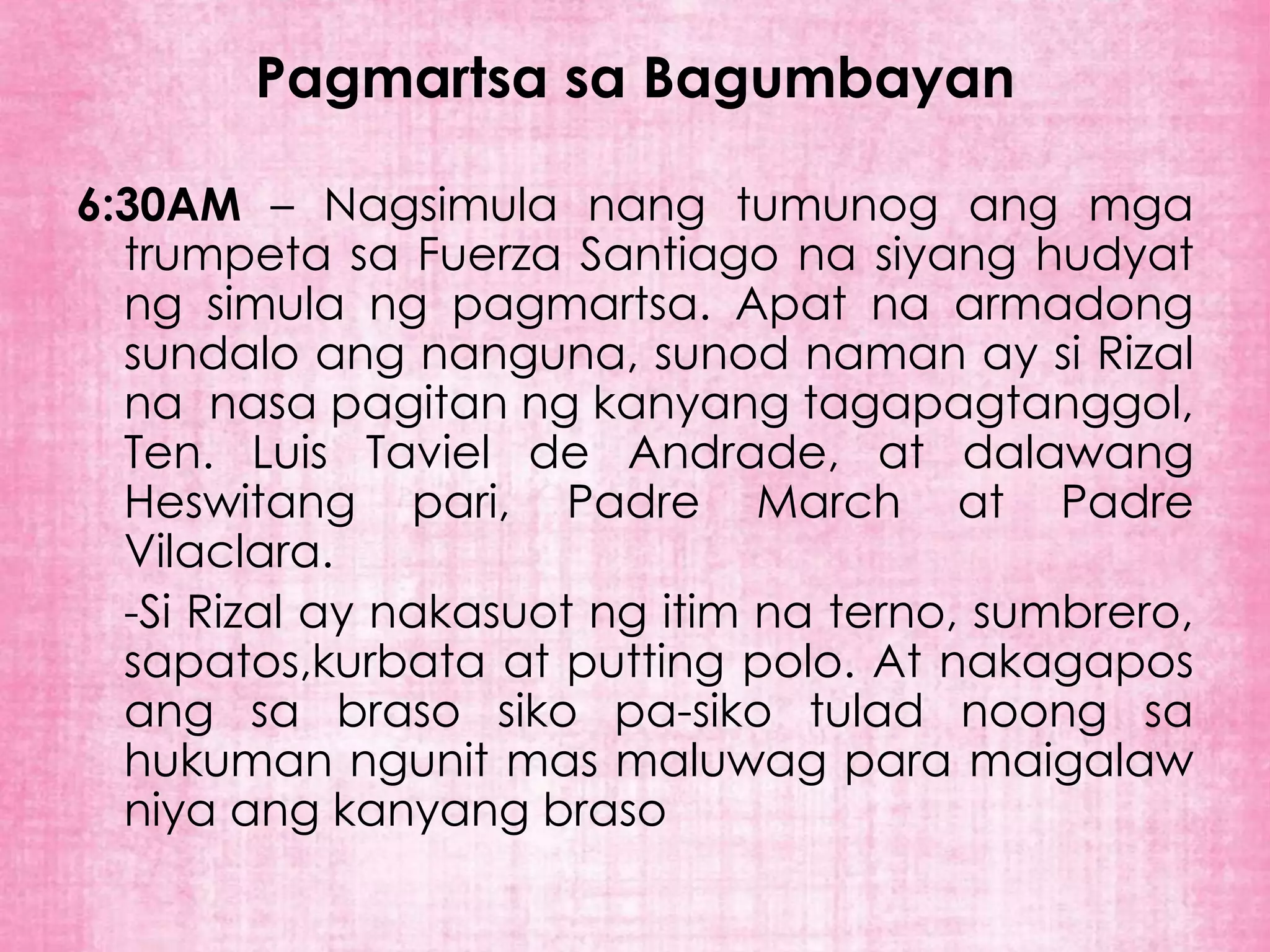 Mga huling araw ni rizal | PPTX