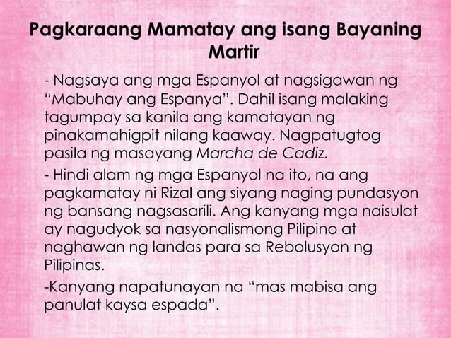 Mga huling araw ni rizal | PPTX