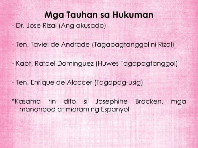 Mga huling araw ni rizal | PPTX