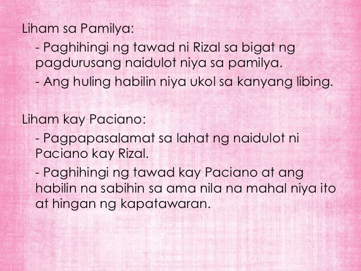 Mga huling araw ni rizal Mga huling araw ni rizal