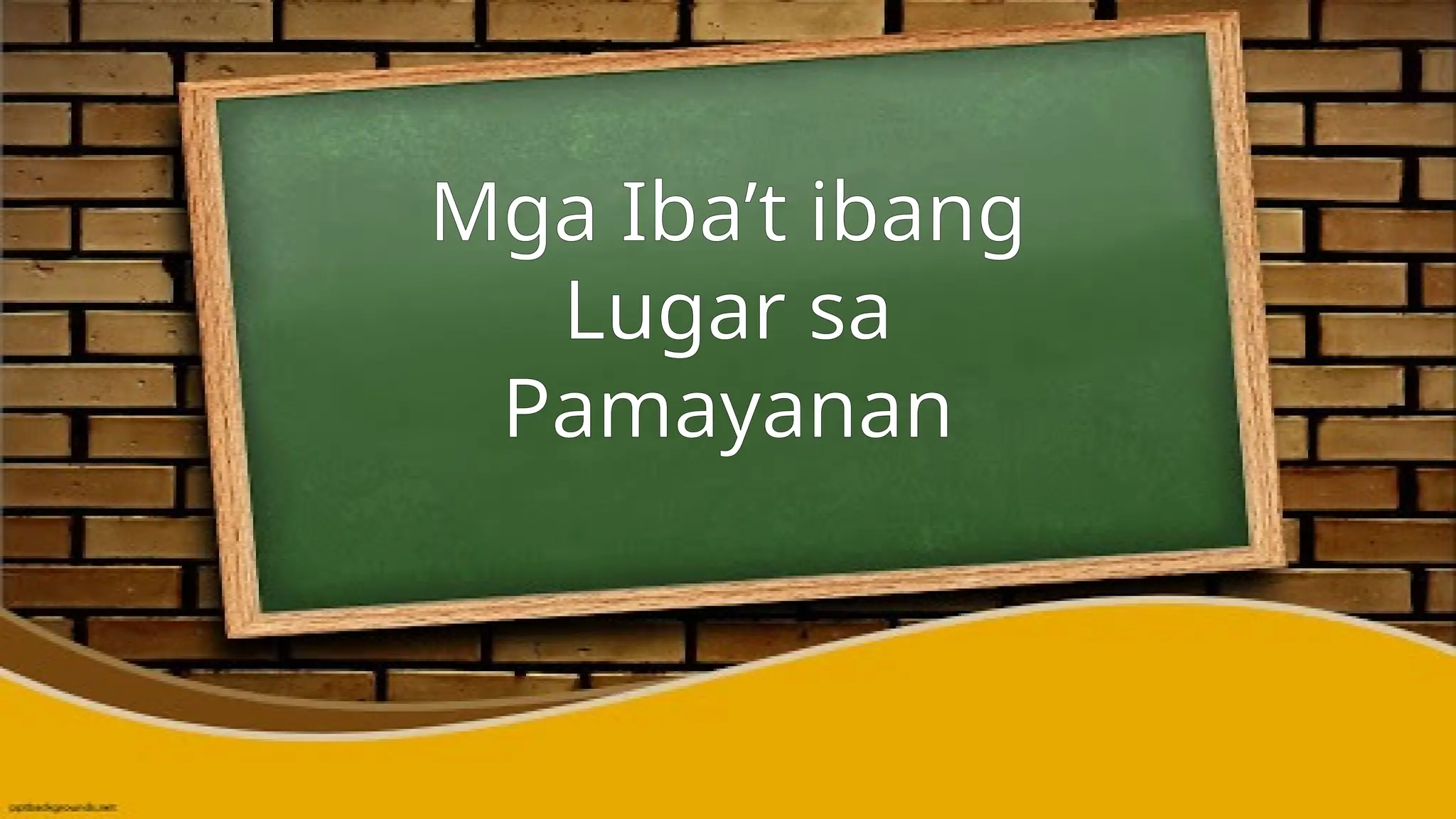 Mga Iba't -ibang Lugar sa Pamayanan.pptx