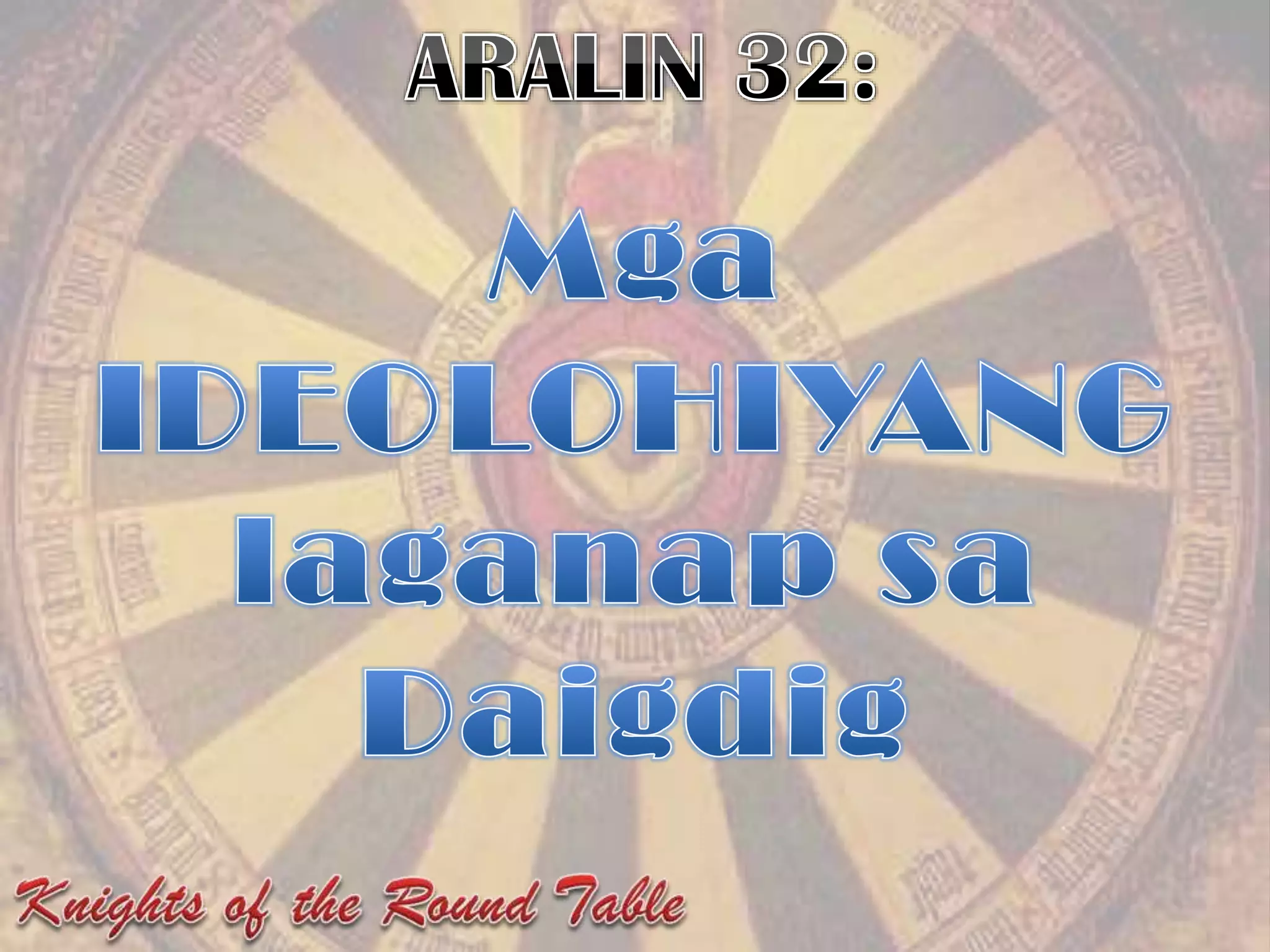 Mga ideolohiya at ang cold war -report -4th grading -3rd year | PPT