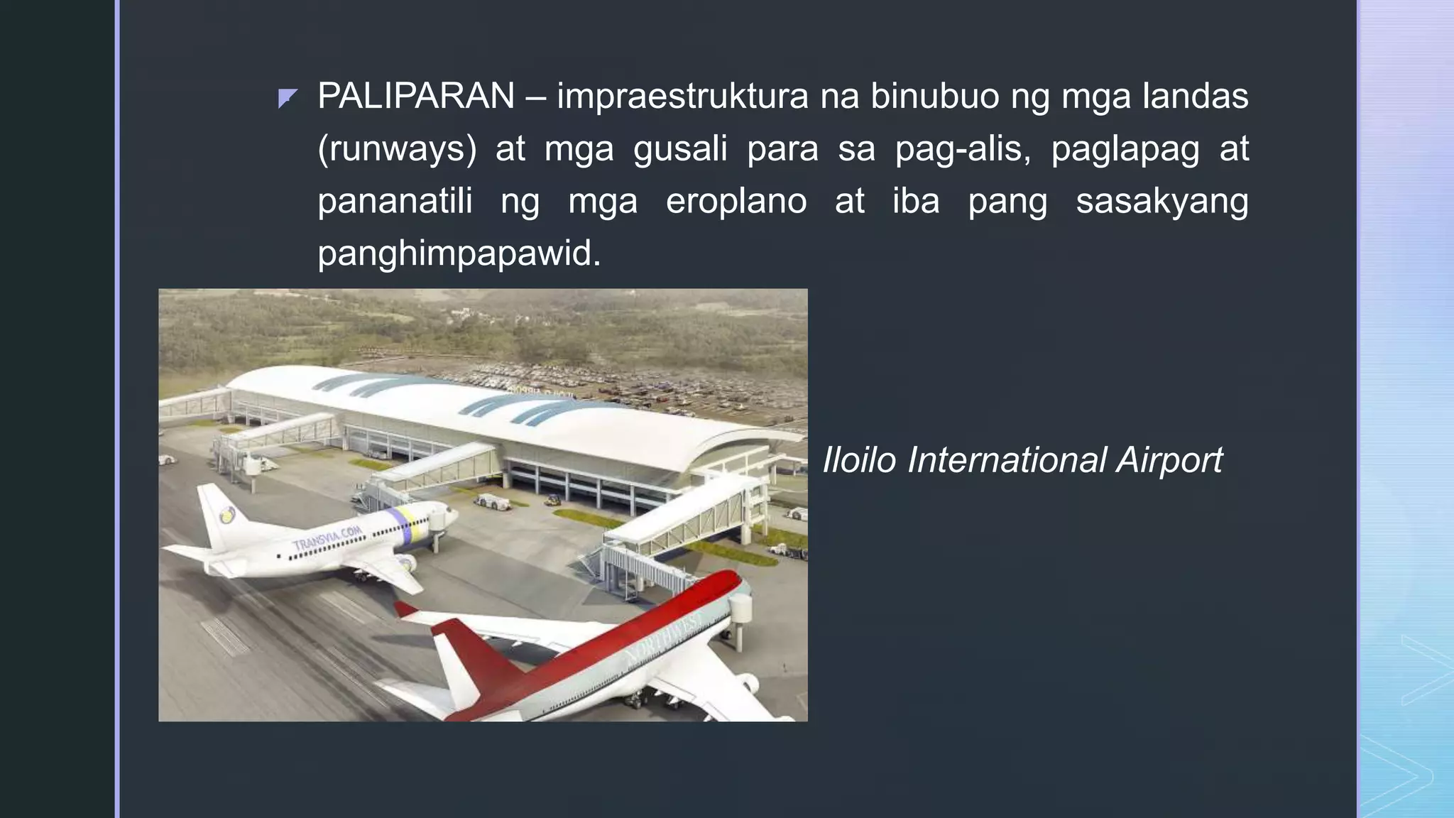 Mga impraestruktura sa mga lalawigan | PPTX