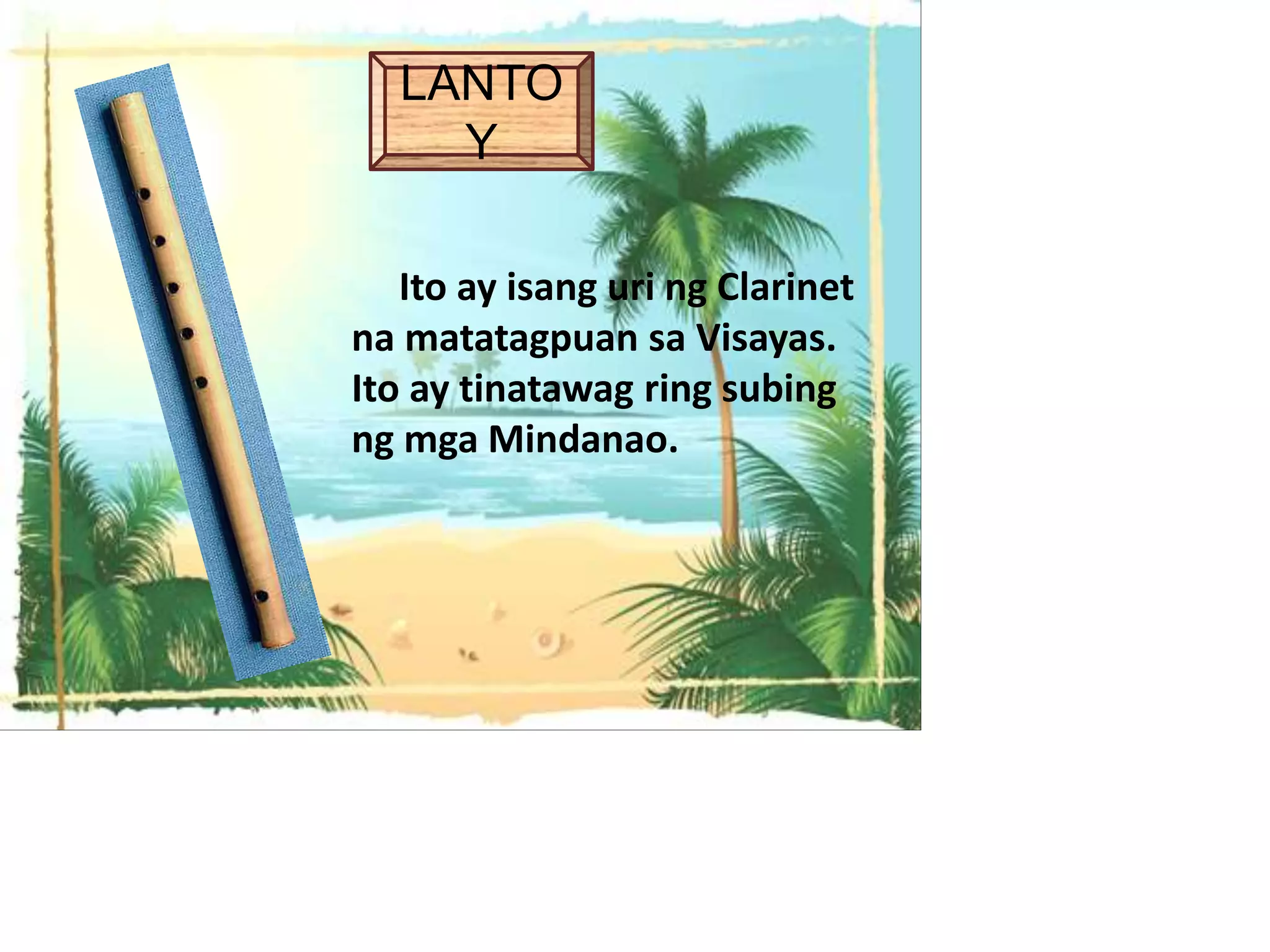 Mga instrumentong Etniko | PPTX