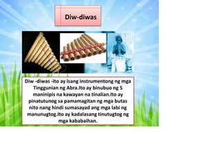 Mga instrumentong Etniko | PPTX