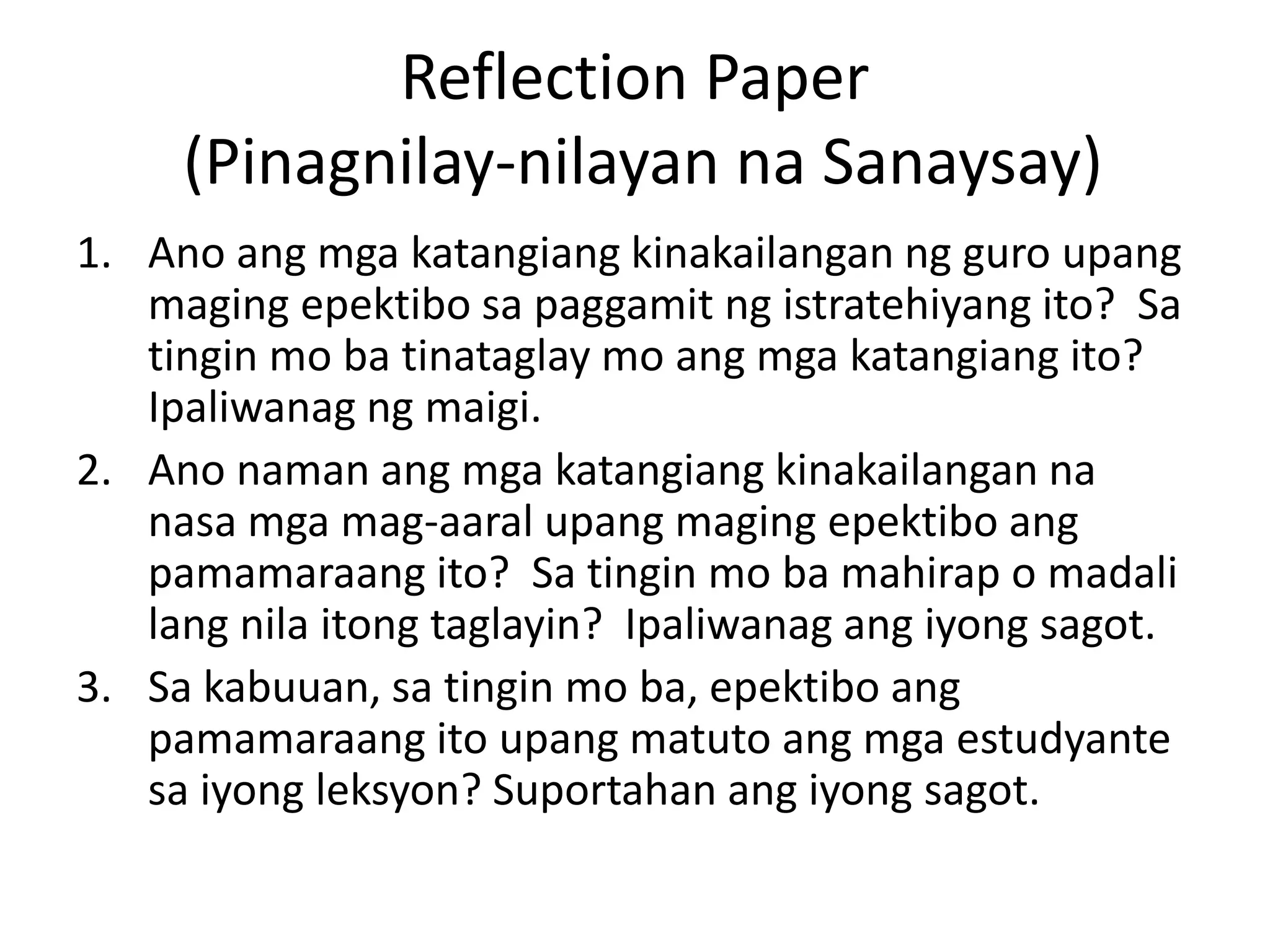 Mga istratehiya sa araling panlipunan | PPTX