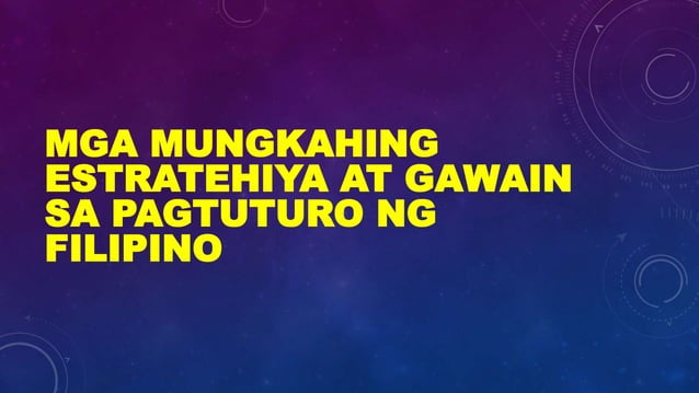 Mga istratehiya safilipino | PPTX
