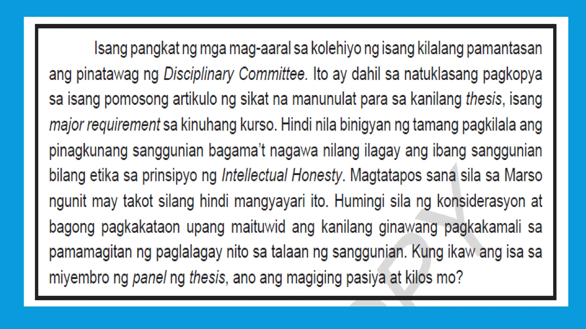 MGA ISYUNG MORAL TUNGKOL SA KAWALAN NG PAGGALANG.pptx