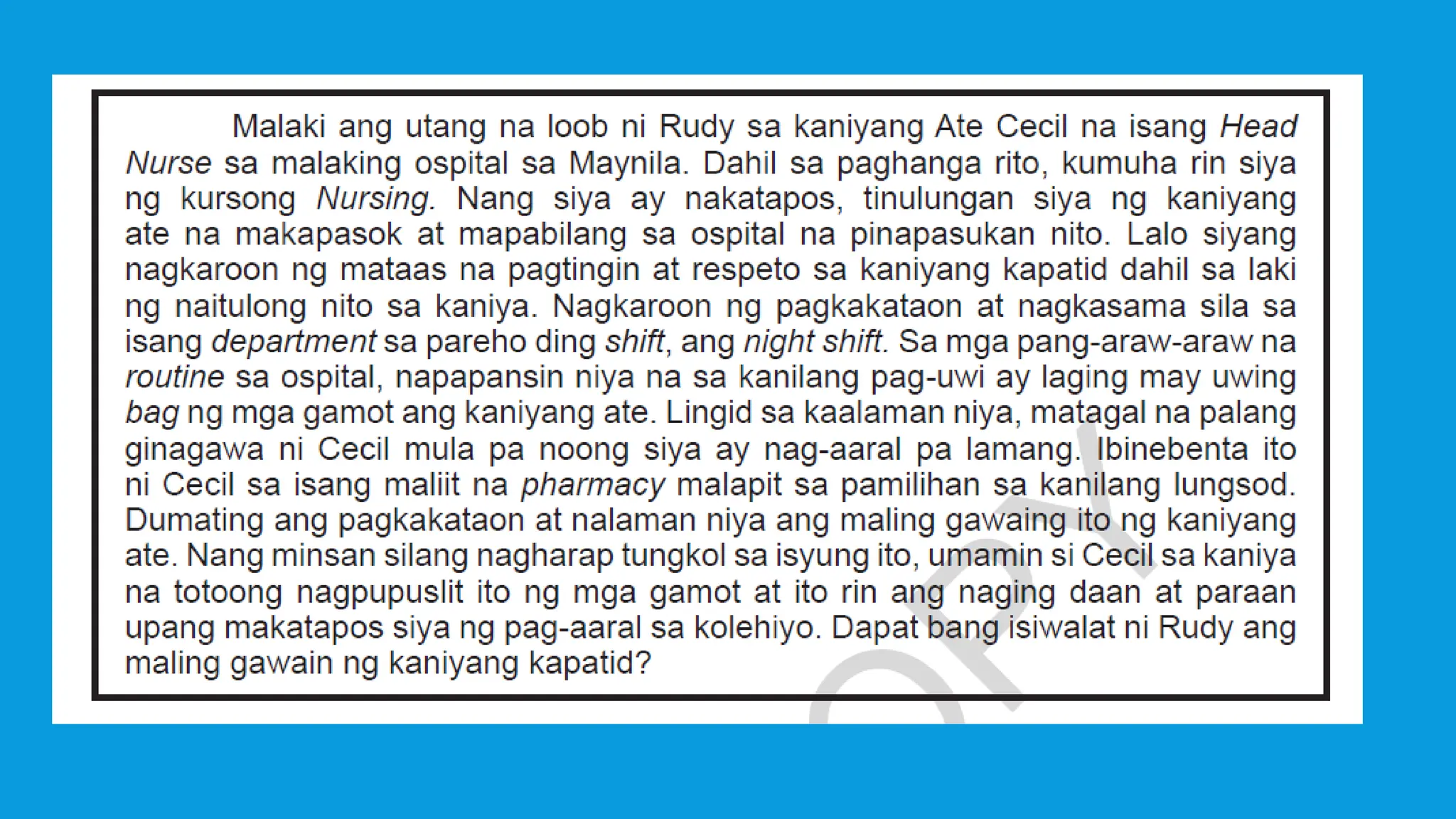 MGA ISYUNG MORAL TUNGKOL SA KAWALAN NG PAGGALANG.pptx
