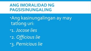 MGA ISYUNG MORAL TUNGKOL SA KAWALAN NG PAGGALANG.pptx
