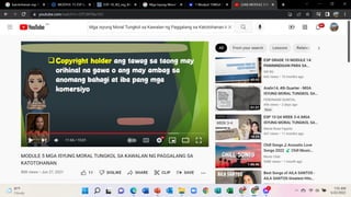 Mga Isyung Moral Tungkol sa Kawalan ng Paggalang.pptx